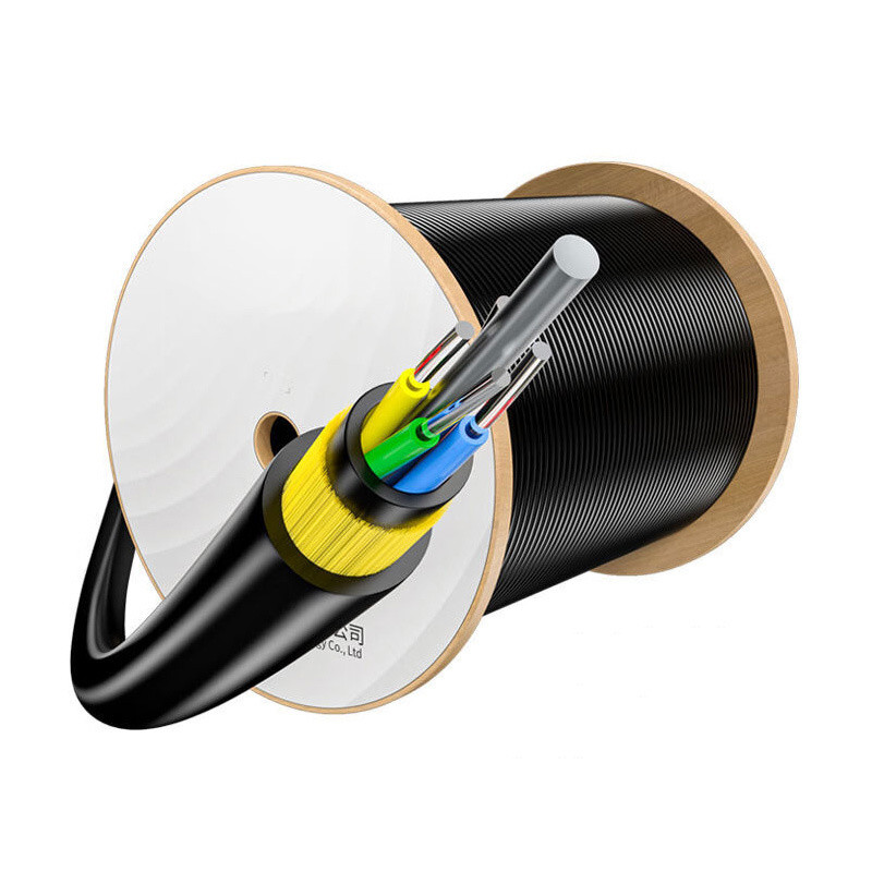 100m 200m Span Outdoor Aerial Fiber Optic Cable G652D ADSS Fiber Cable